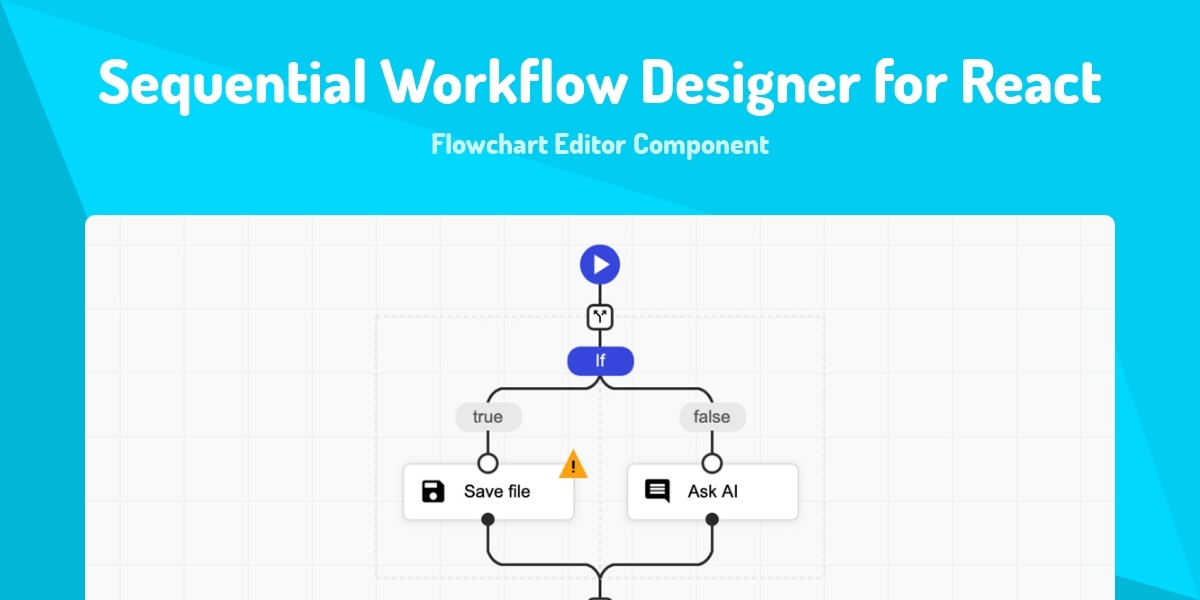 Sequential Workflow Designer For React Flowchart Editor Component